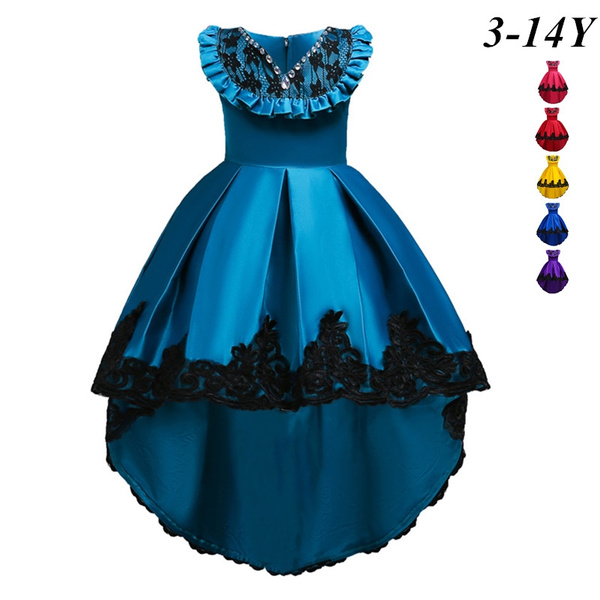 3-14 Years High Quality Girl Long Elegant Princess Pageant Birthday ...