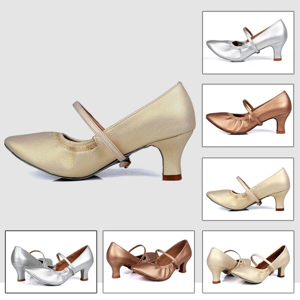 Professional Dancing Shoes Womens Fashion Shoes Latin Tango Mid Heels 5 ...