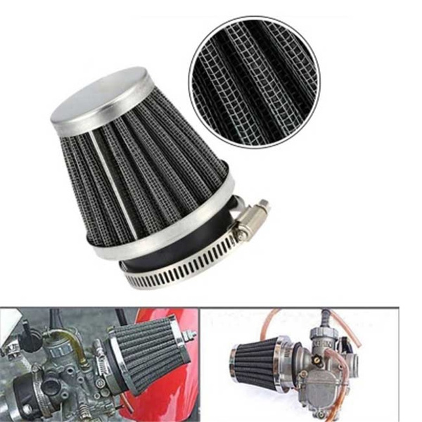 1 Piece Motorcycle 35-60mm Engine Inlet Air Filter Intake Cleaner Black ...