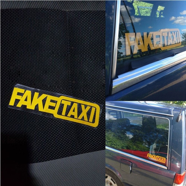 Fake Taxi Sticker Vinyl Decal Car Turbo Window Drift Funny Tuning | Wish