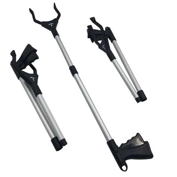 Foldable Hand Claw Garbage Pick Up Tool, Long Handled Extended Claw ...