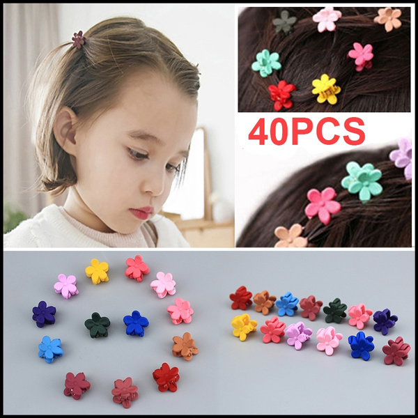 40Pcs Candy Color Baby Hair Clips Clamp Girls Cute Mini Hair Claw ...