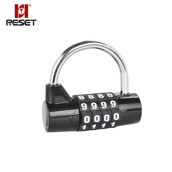 RESET Combination Lock 4-Digit Combination Padlock Re-settable Combo ...