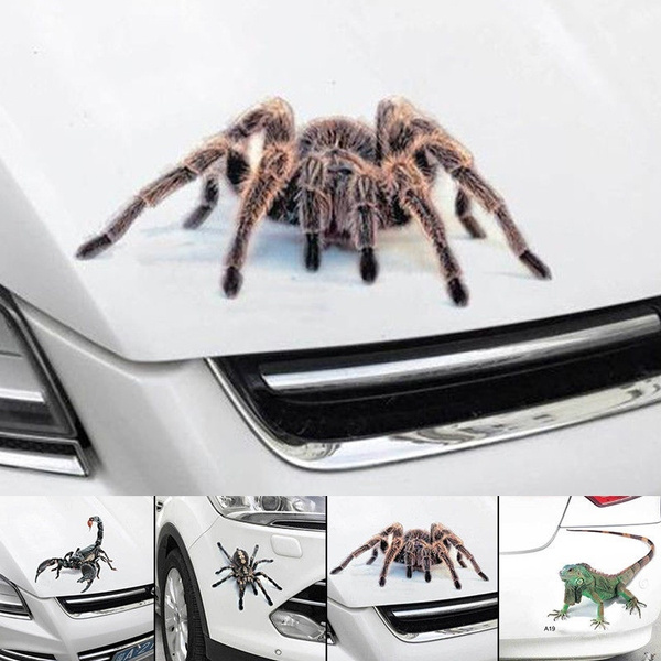 3D Spider Scorpion Lizard Crawling Car Sticker Vehicle Truck Home Wall ...