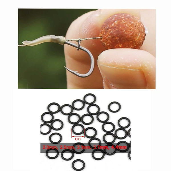 30 Pcs Carp Fishing Accessory Rig Rings Blowback Rig Ring Round Matt ...