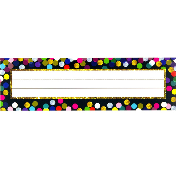 36pcs Confetti Student Nameplates Student Desk Name Tags Classroom ...