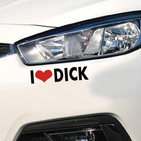 Reflective I Love Dick Car Sticker Funny Gay Gag Vinyl Car Decal For