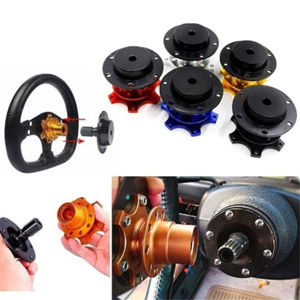 1PC Universal Car Steering Wheel Quick Release Hub Quick Release Hub ...