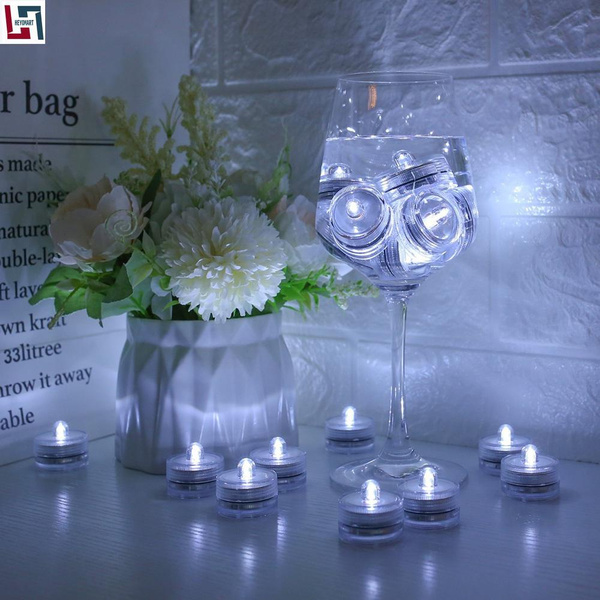 HEYOMART 12PCS LED Flameless Tea Light Tealight Candle Floating ...