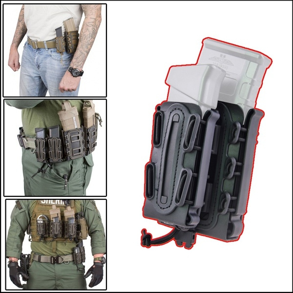 Soft Shell Scorpion Universal Rifle Magazine Pouch With Pistol Magazine ...