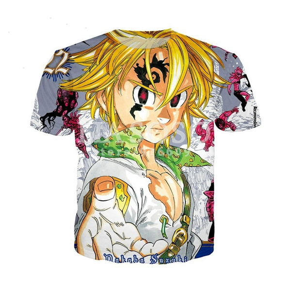 NEW Anime Nanatsu No Taizai The Seven Deadly Sins 3D Print T shirt ...