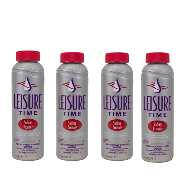 Leisure Time BE1 Pool and Hot Tub Spa Sodium Bromide Cleaner Tablets (4 ...