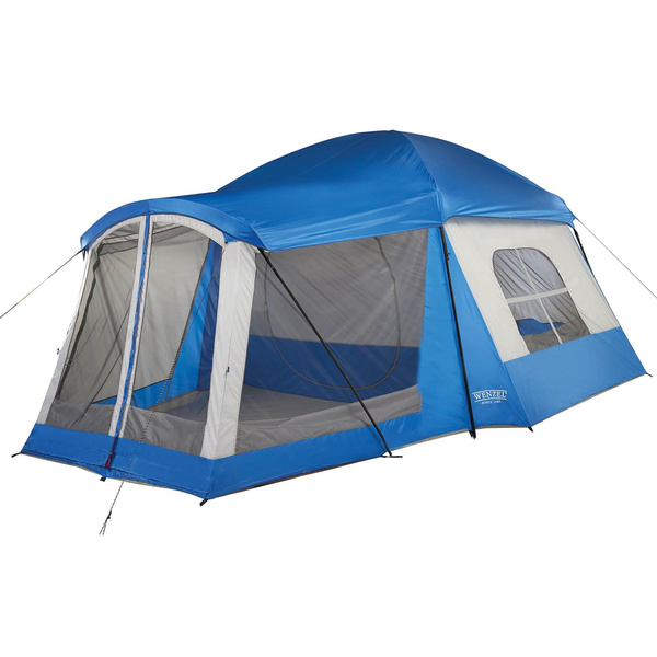 Wenzel Klondike 16 x 11 Foot 8 Person Screen Room Camping Tent, Blue ...