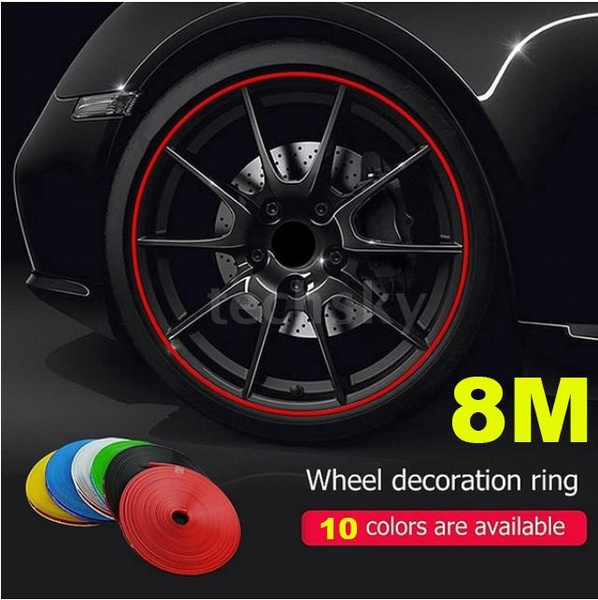 New Car Wheel Hub Rim Edge Protector Ring Tire Guard Sticker Line ...
