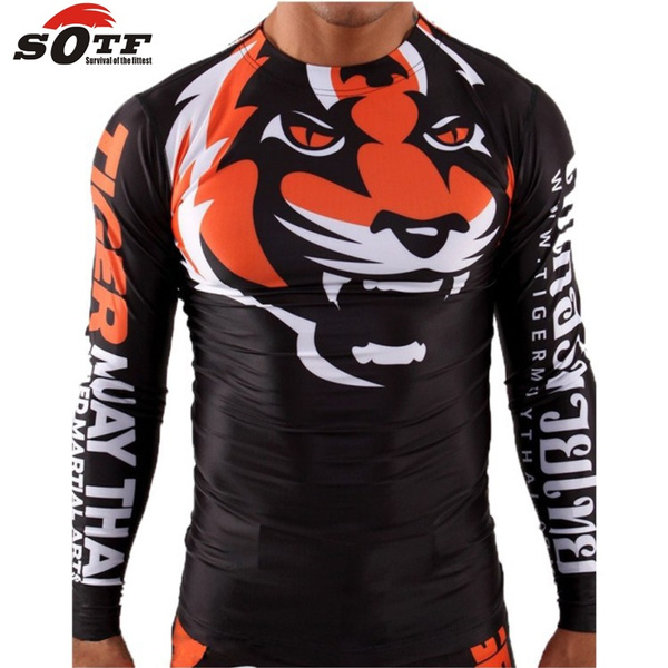 SOTF Tiger Boxing Tights Suit Tiger Muay Thai MMA Muay Thai Boxing ...