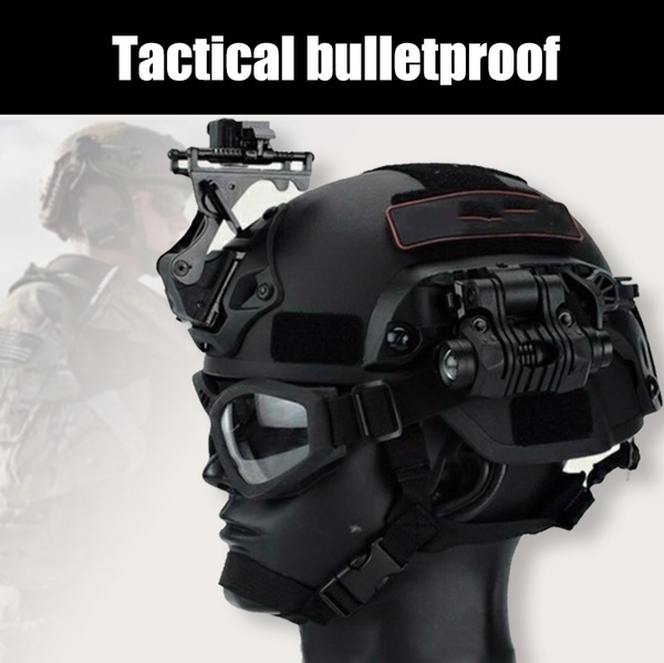 Tactical Bulletproof Helmet Kevlar Helmet Level IIIA Helmet FAST ...