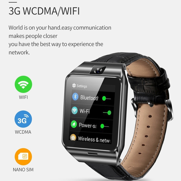 Smartwatch GPS Fitness Tracker Remote Camera Support SIM TF Nano Card ...