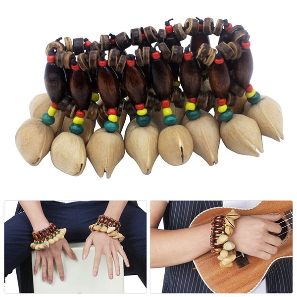 Handmade Nuts Shell Bracelet Handbell for Djembe African Drum Conga ...