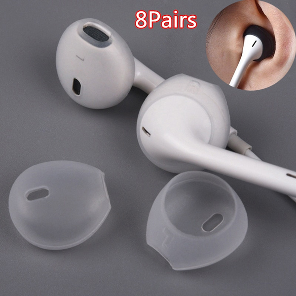 8 Pairs Silicone Eartip Cover Earphone Earbuds Anti-Lost Anti-slip Ear ...