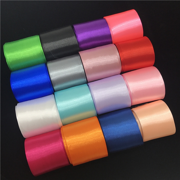 5yards 2inch 50mm Satin Ribbon Polyester Ribbon For Wedding Party ...