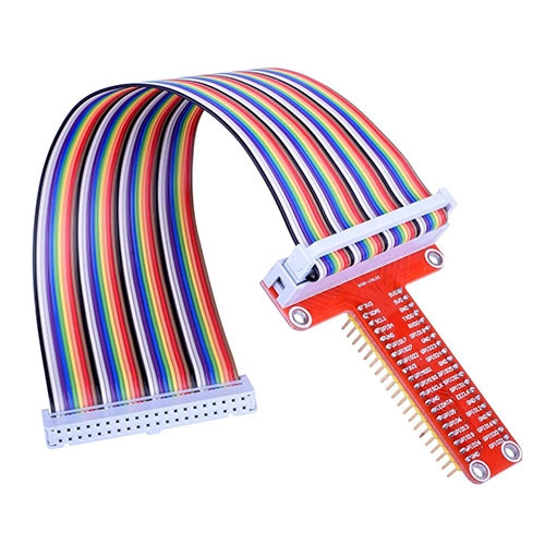 RPi GPIO Breakout Expansion Board + 40pin Flat Ribbon Cable Compatible ...