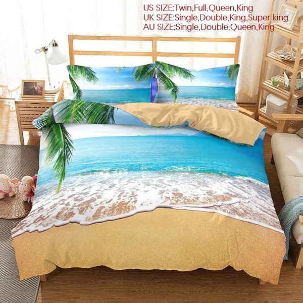 Beautiful beach scenery series Bedding Set Print Duvet Cover Set ...