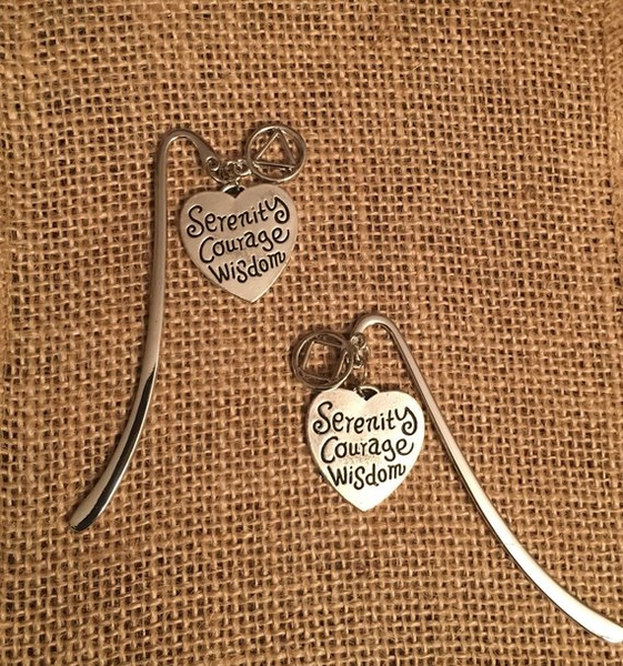 Handmade Serenity, Courage, Wisdom AA or NA Mini Bookmarks, Alcoholics ...