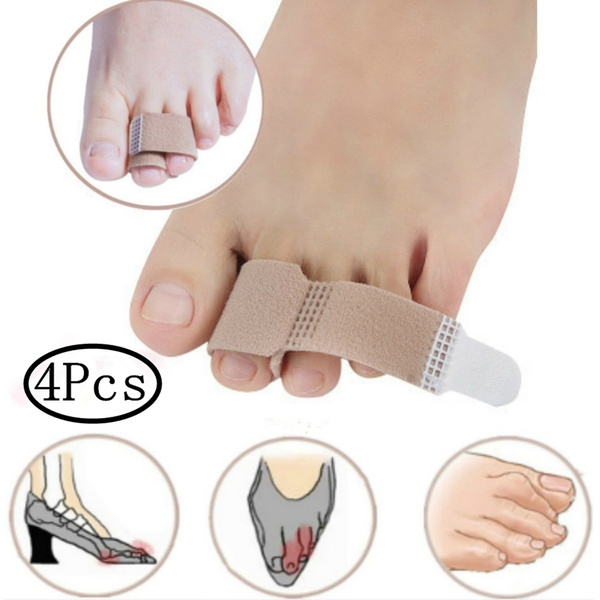 4 Pcs/lot Fabric Toe Finger Straightener Hammer Toe Hallux Valgus ...