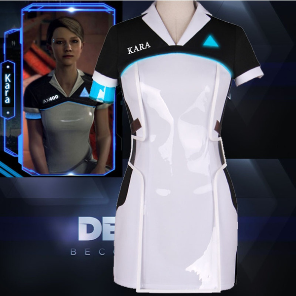 Detroit Become Human KARA Code AX400 Halloween Cosplay Costume | Wish