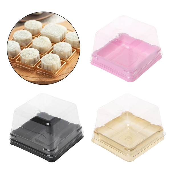 50g Square Moon Cake Trays Mooncake Packaging Box Container Holder 50 ...