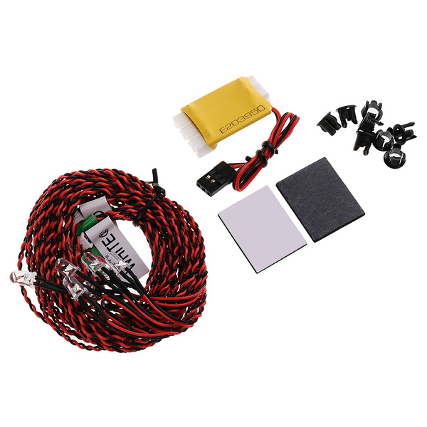 Flash RC LED Light Kit for RC Helicopter Aircraft 8 LED Lighting System ...
