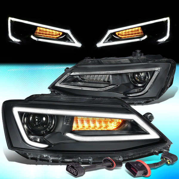 For 11-18 VW Jetta Mk6 3D LED DRL Light Bar+Sequential Chasing Turn ...