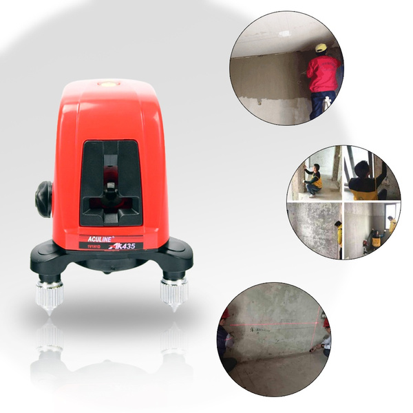 Mini Laser Level Portable 360 Degree Self-leveling Cross Laser Line 2 ...