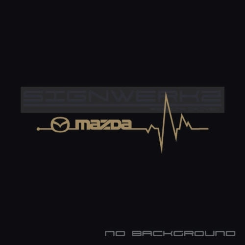 Mazda Heart Beat Pulse Decal Sticker logo mazdaspeed RX-7 MX-5 Rotary ...