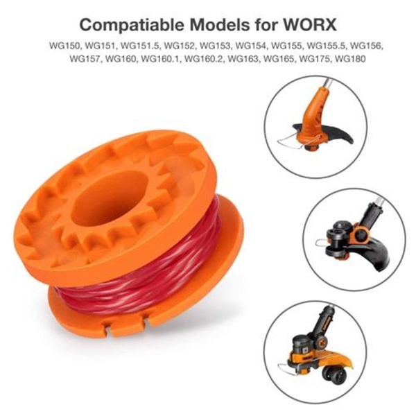 Replacement 10ft String Trimmer Spool & Line /Trimmer Cap for WORX | Wish