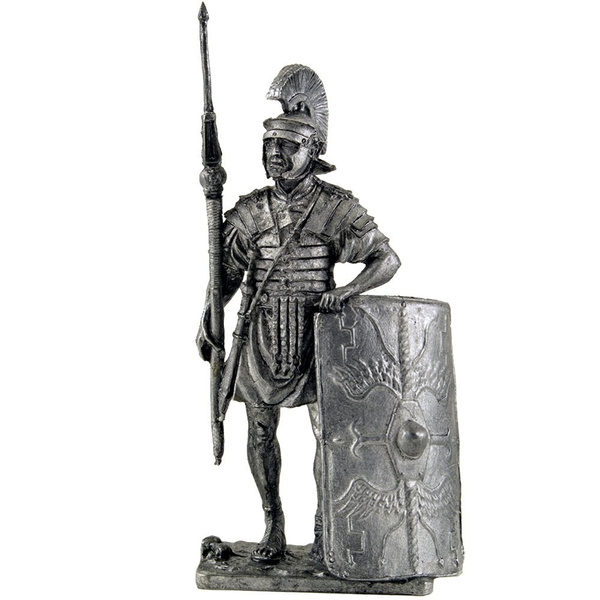 Roman legionnaire. Rome, 1 century. Metal sculpture. Collection 54mm ...