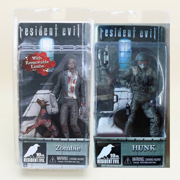 Resident Evil 10th Anniversary Cane Zombie Hunk Action PVC Figure Toys ...