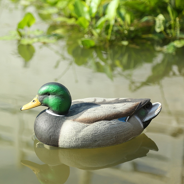 Plastic Mallard Duck Decoy with Floating Keel Hunting Fishing Lure ...