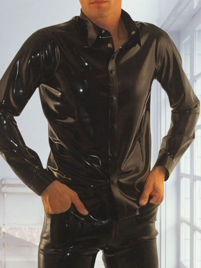 Latex Coat Rubber Men Handsome Jacket Black Tights Long Sleeve Coat | Wish