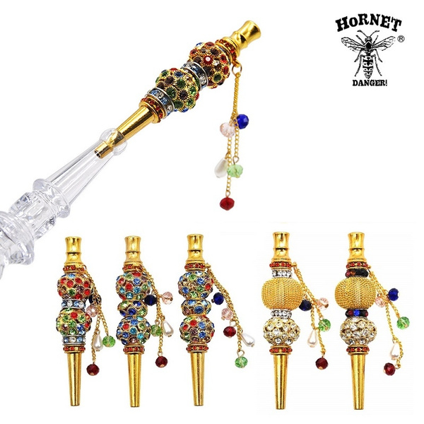 HORNET Fashion Handmade Inlaid Jewelry Alloy Hookah Mouth Tips Shisha ... HORNET Fashion Handmade Inlaid Jewelry Alloy Hookah Mouth Tips Shisha ...