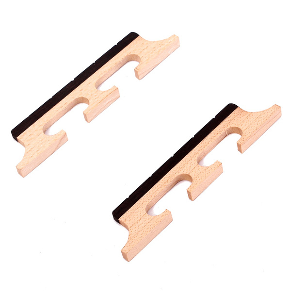 Maple and Ebony Banjo Bridge 5 String 3 Footed Pack of 2 Pcs | Wish