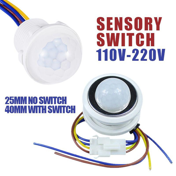 110/220V AC IR Infrared Body Motion Sensor LED Automatic Intelligent ...