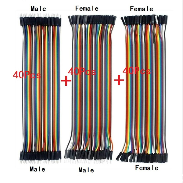 120pcs Dupont Line 20CM Male To Male + Female To Male and Female To ...