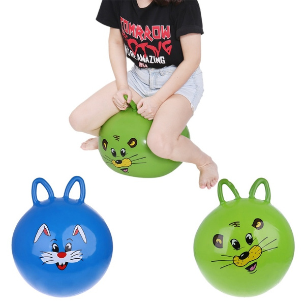New 18" Cat Ear Inflatable Jump Ball Hopper Bounce Retro Ball With ...