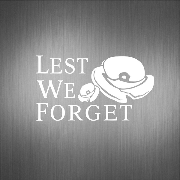 Lest We Forget Remembrance Funny Laptop Car Truck Window Bumper JDM ...