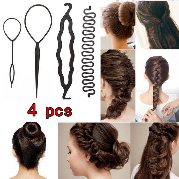 Double hook ball head pattern hair plate changeable hair style simple ...