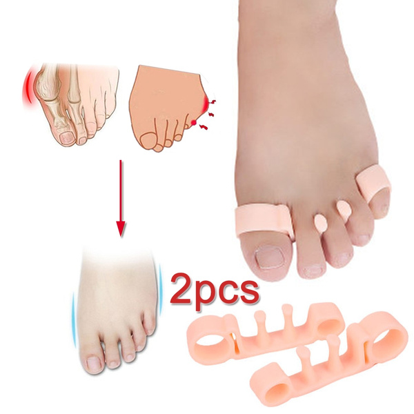 Newest 2PCS Multifunctional Hallux Valgus Foot Toes Separator Gel Toe ...