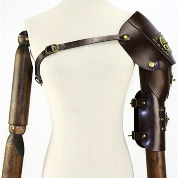 Gothic Steampunk Leather Arm Band Vintage Victorian Arm Warmer Retro ...
