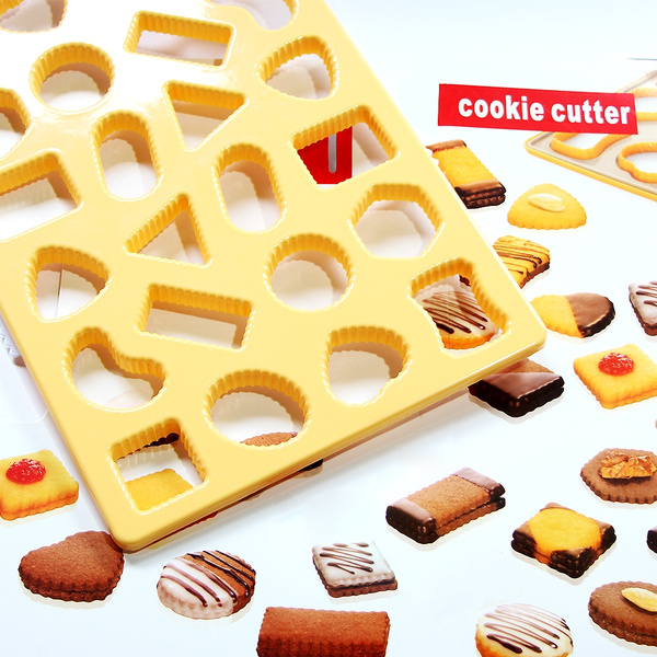 Geometry Cookie Cutter Geometric Biscuit Cookie Mold Cuts Out Up To 24 ...