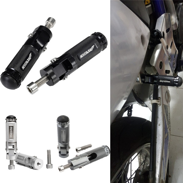 NEVERLAND CNC Aluminum Universal Motorcycle Motorbike Rearset Footrests ...